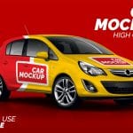 VW Van Transporter Kombi Mockup | Mockupslib