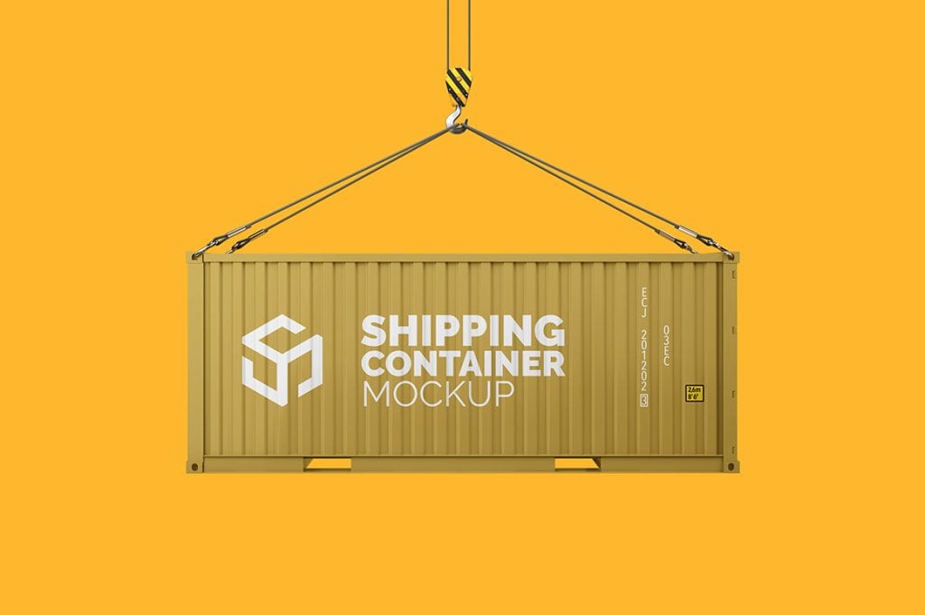Shipping Container Mockup | Mockupslib