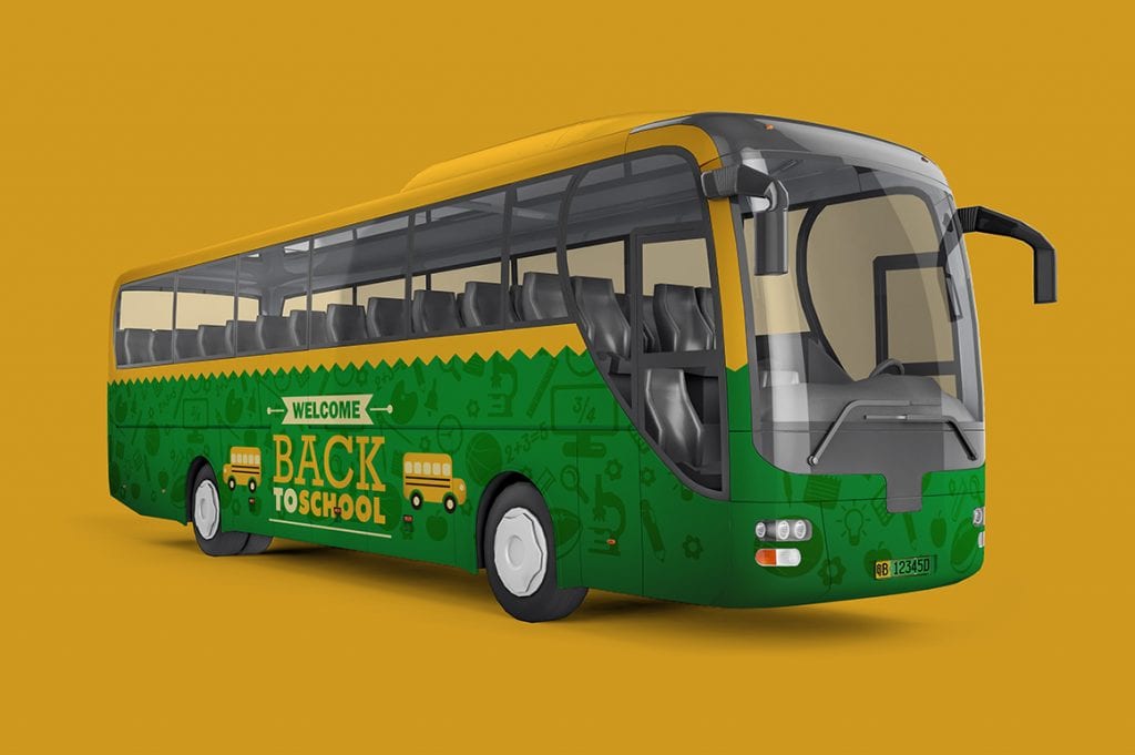 Bus Mockup | Mockupslib