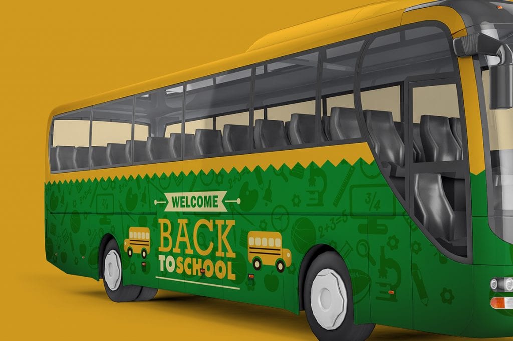 Bus Mockup | Mockupslib