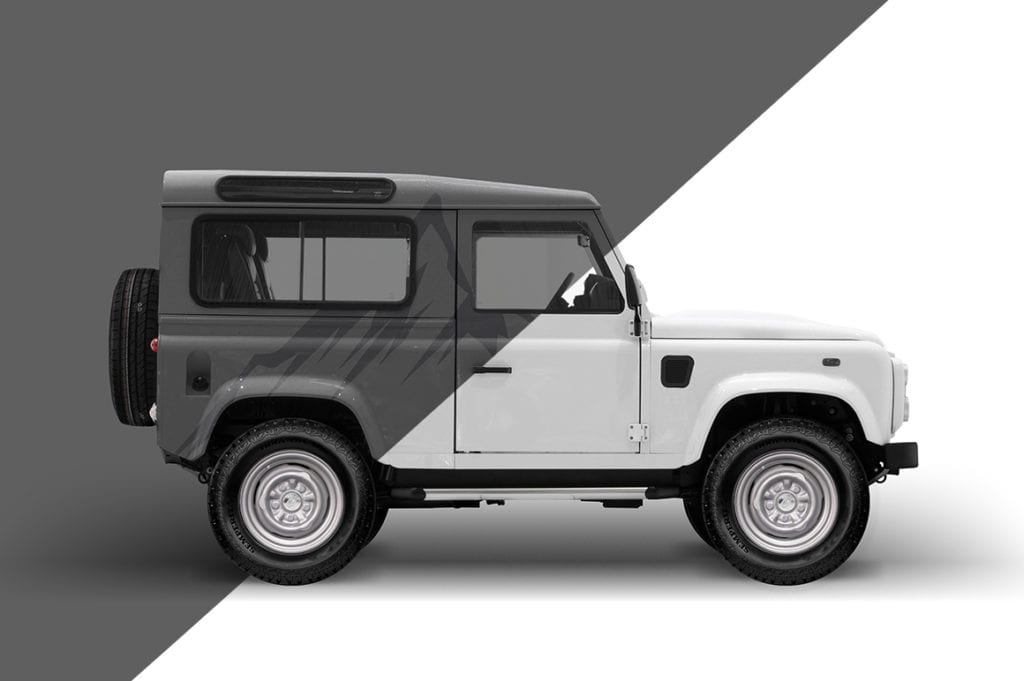 Land Rover Defender Mockup | Mockupslib